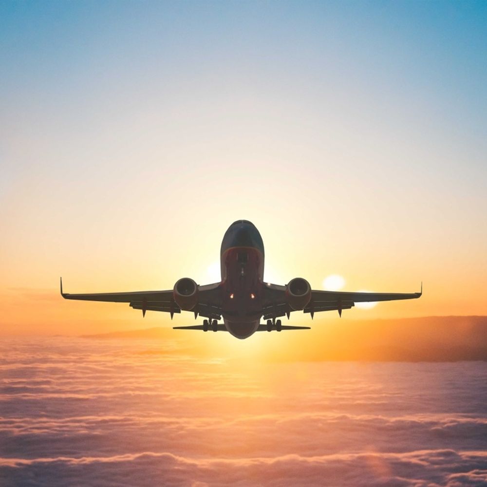 AVIÃO CÉU POR DO SOL - urbanarts