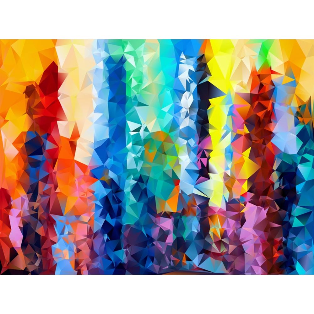 ARTE MODERNA COM POLIGONOS - COLORIDA - LOW POLY- 09A - urbanarts