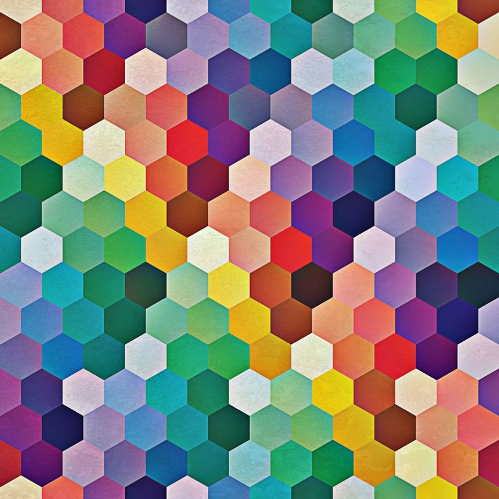 COLORED HEXAGON - urbanarts