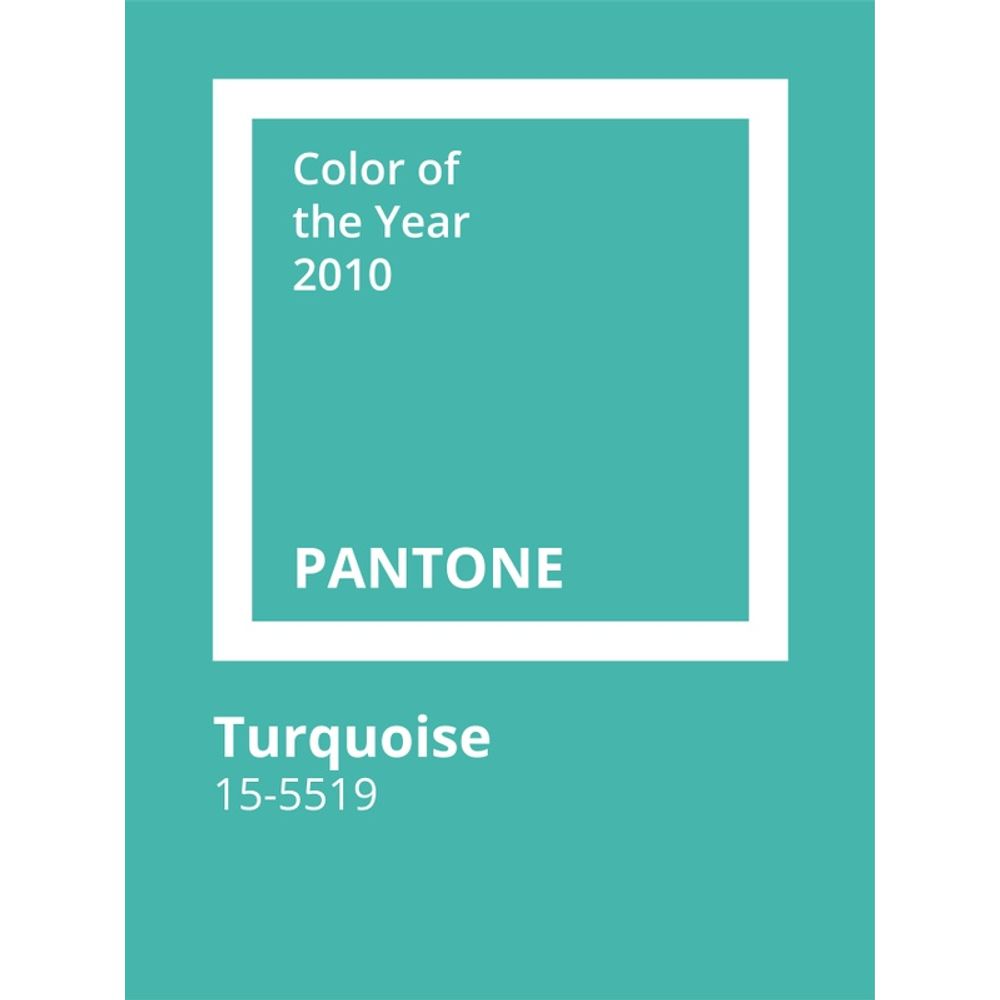 PANTONE - TURQUOISE - urbanarts