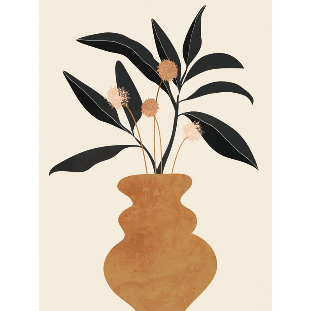 MINIMAL ABSTRACT ART VASE PLANT 2 - urbanarts